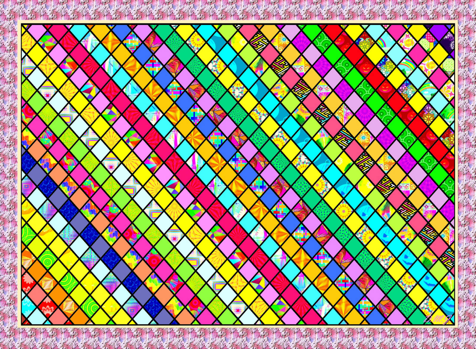 Solve Diagonal Patterns :)) III jigsaw puzzle online with 192 pieces