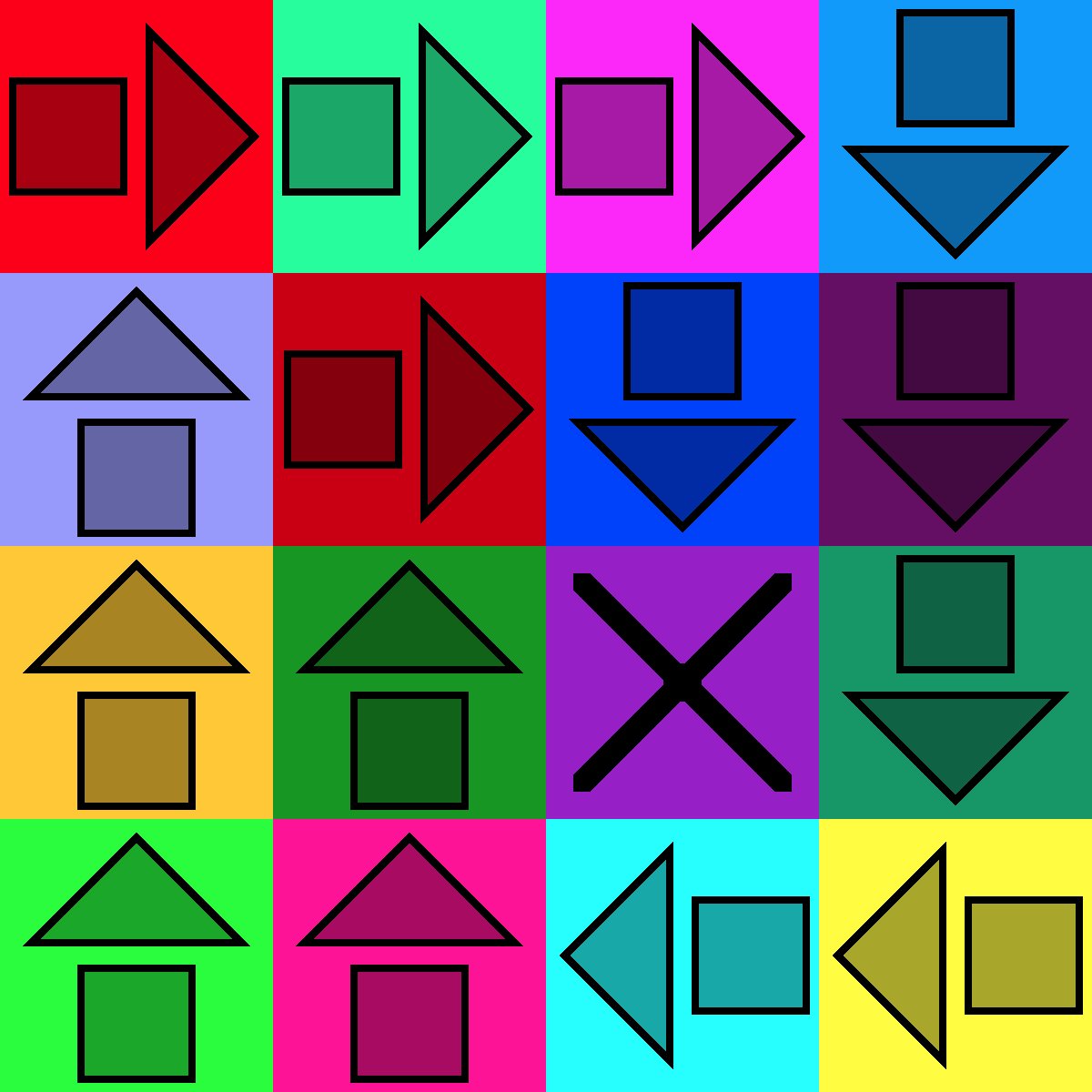 Solve Follow The Arrows jigsaw puzzle online with 100 pieces