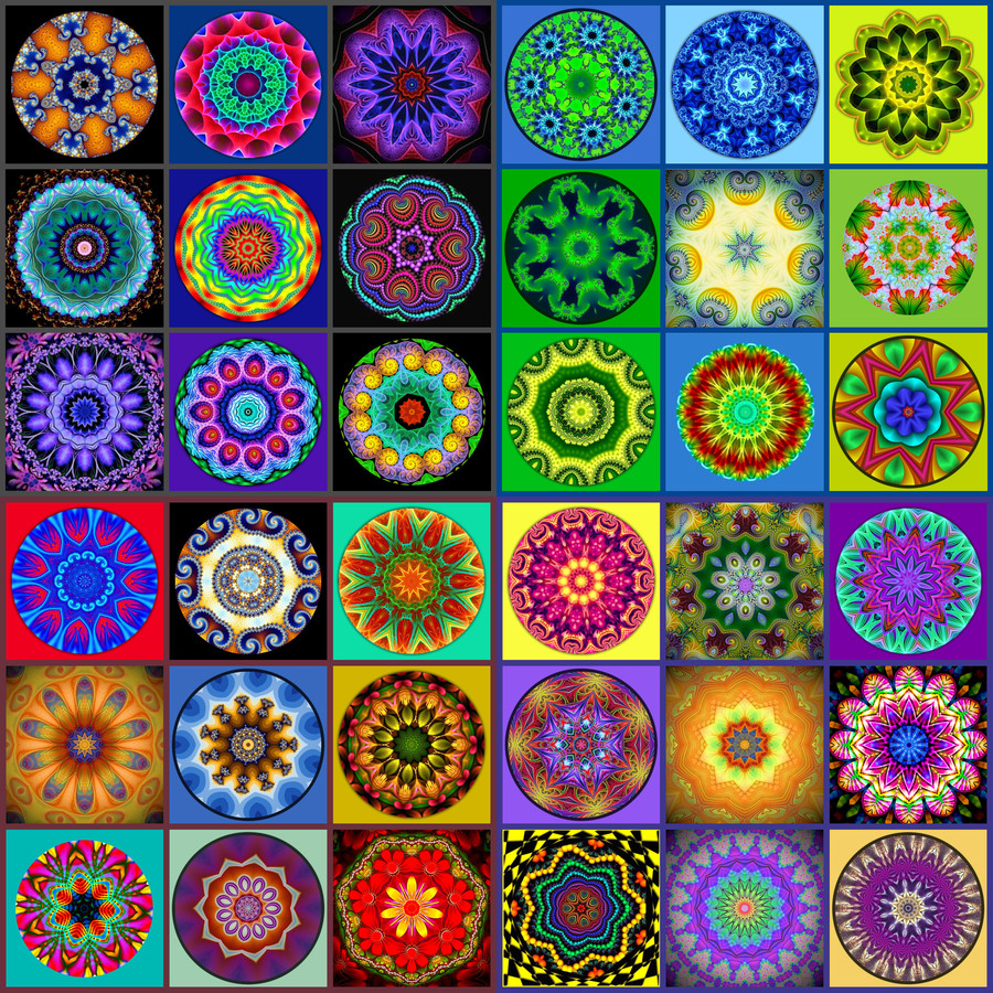 Solve Fractals are beautiful! #7 (medium) jigsaw puzzle online with 81 ...