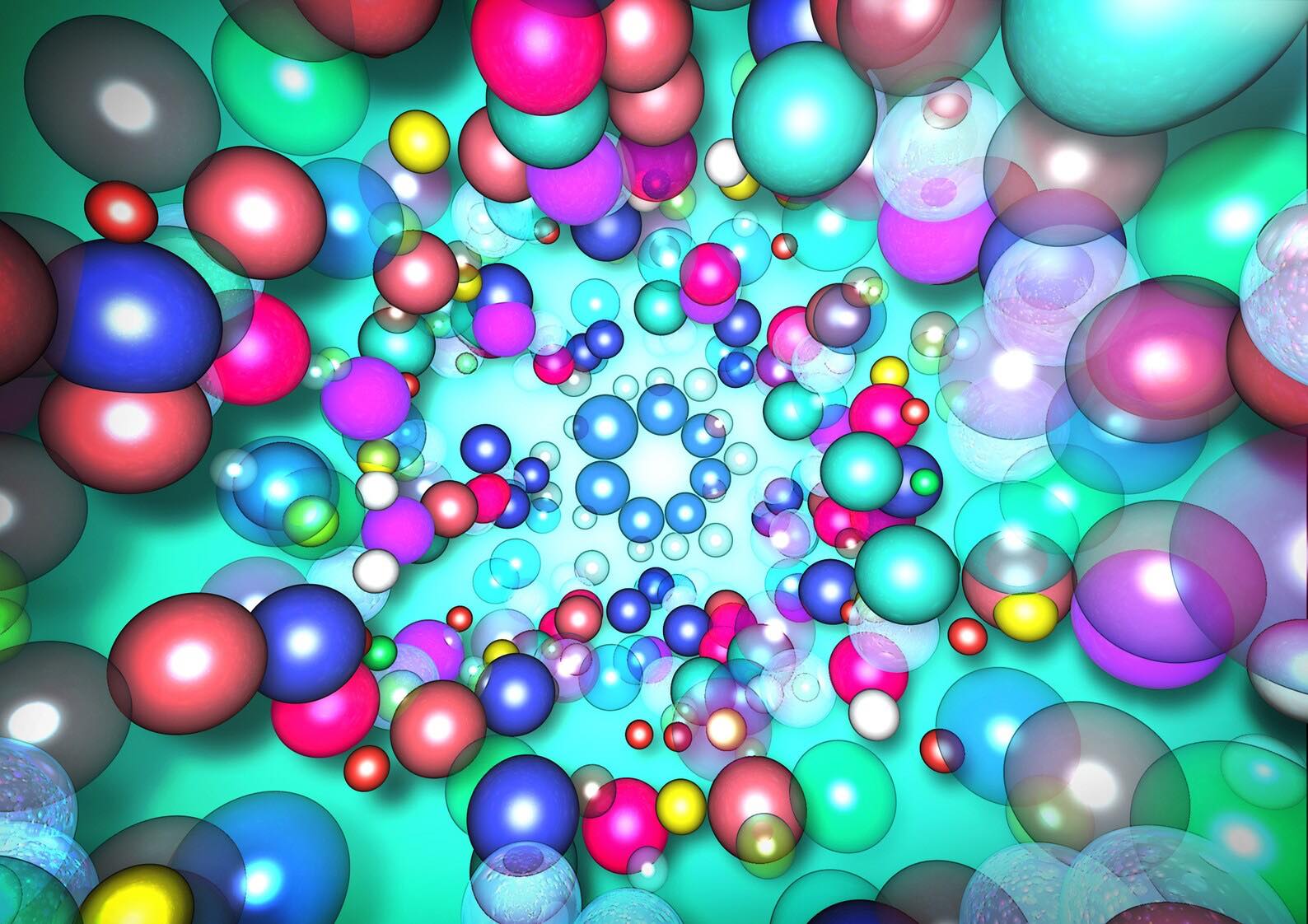 Solve Colored Bubble Dots jigsaw puzzle online with 520 pieces