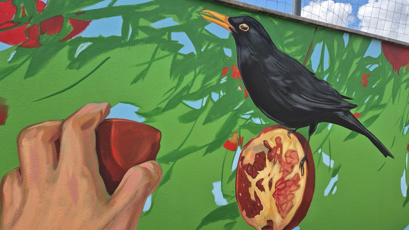 Solve STREET ART, GRAFFITI AND TAGS – Crows and pomegranates jigsaw ...