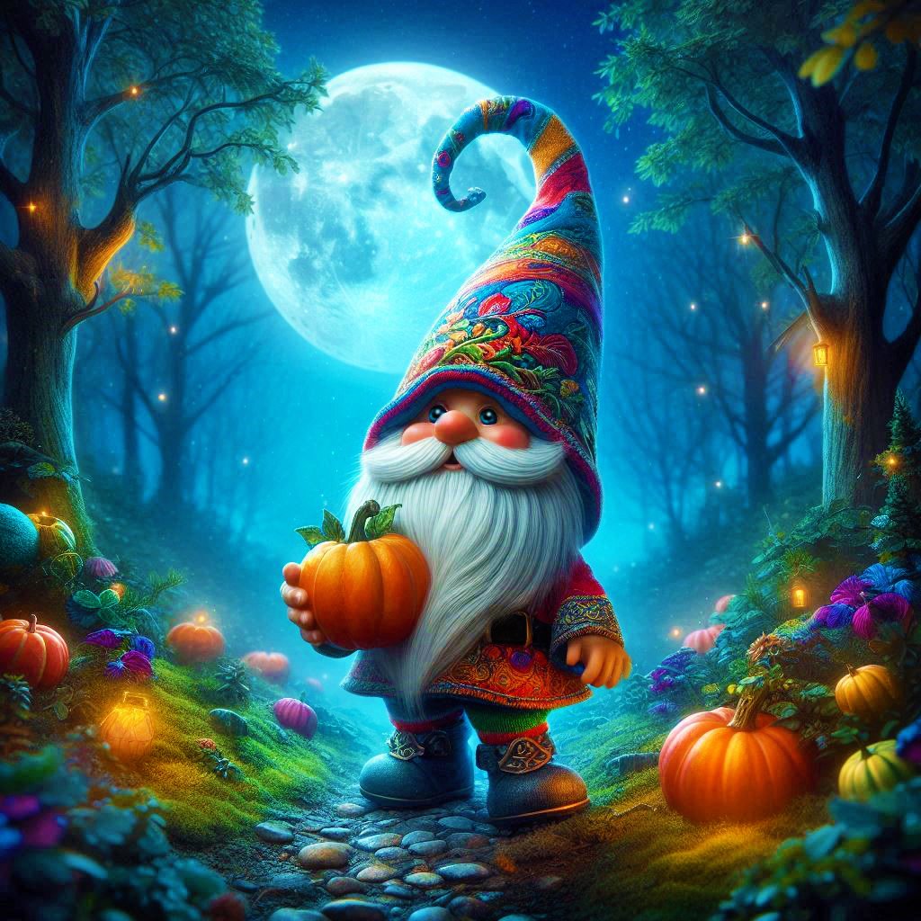 Solve Maximum "Max" Gnome getting ready for Halloween jigsaw puzzle ...