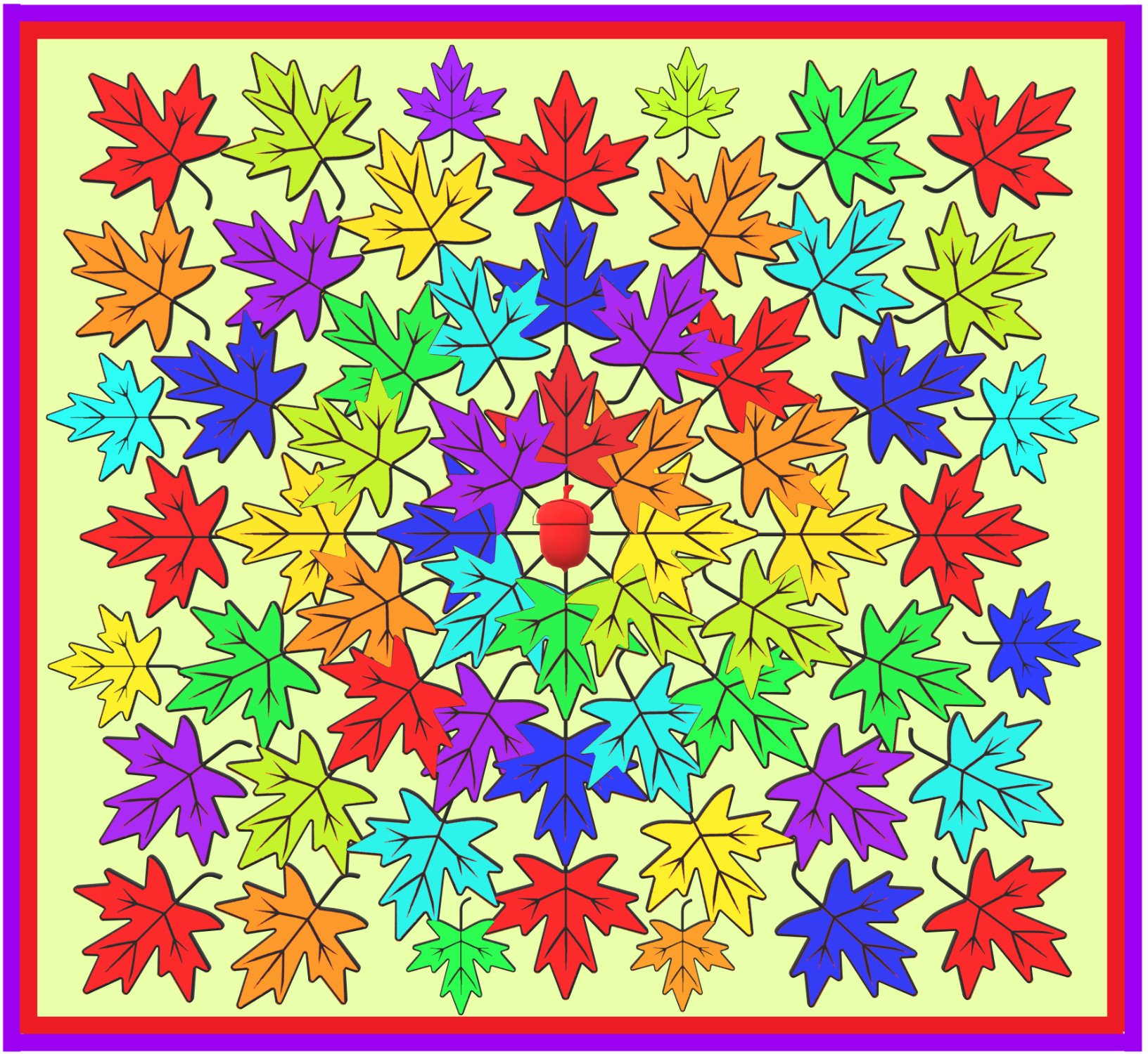 Jigsaw Puzzle | 100 pieces | Fall 3D Paint Leaves | Jigidi