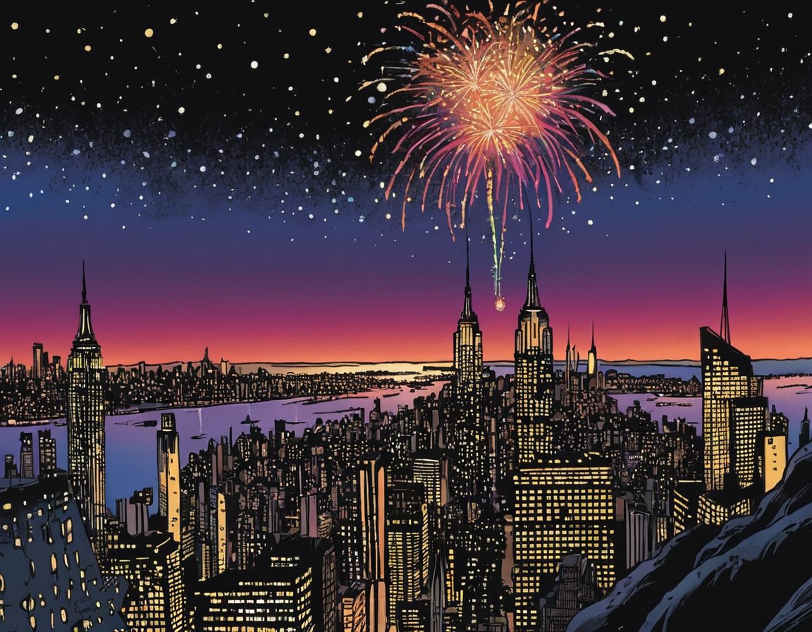 Solve Firework City jigsaw puzzle online with 221 pieces