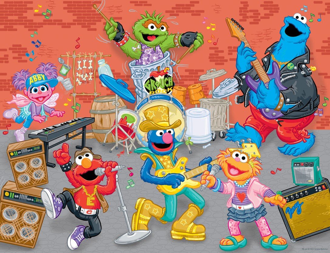 Solve Sesame Street - Rock Stars jigsaw puzzle online with 48 pieces Solve Sesame Street - Rock Stars jigsaw puzzle online with 48 pieces