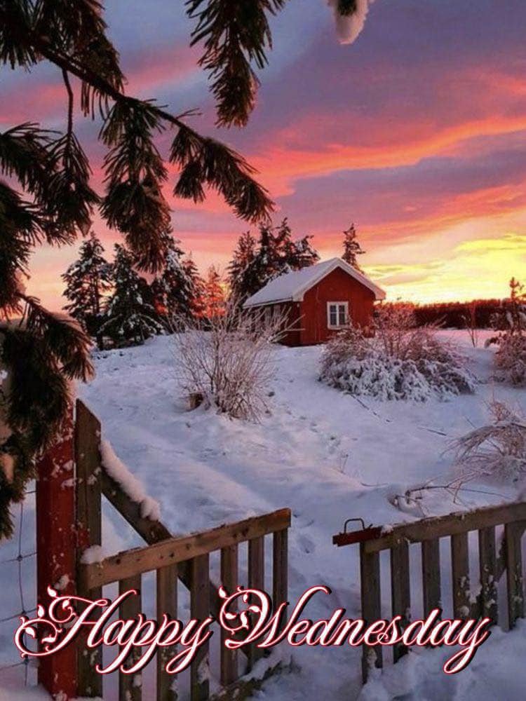 Solve Good Morning - Happy Wednesday! jigsaw puzzle online with 63 pieces