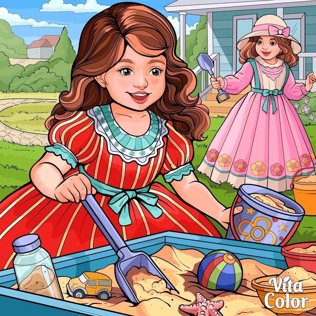 Jigsaw Puzzle | 81 pieces | PUZZLE - Girl Playing In The Sandbox | Jigidi