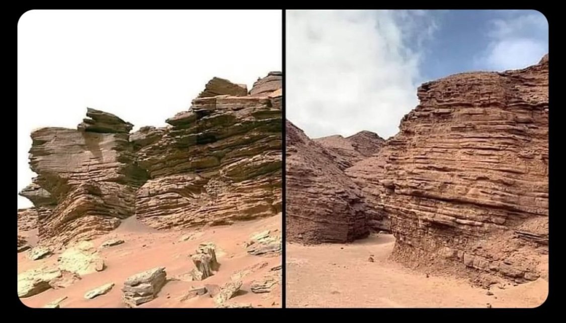 Solve Mars on left, Earth on right. jigsaw puzzle online with 66 pieces