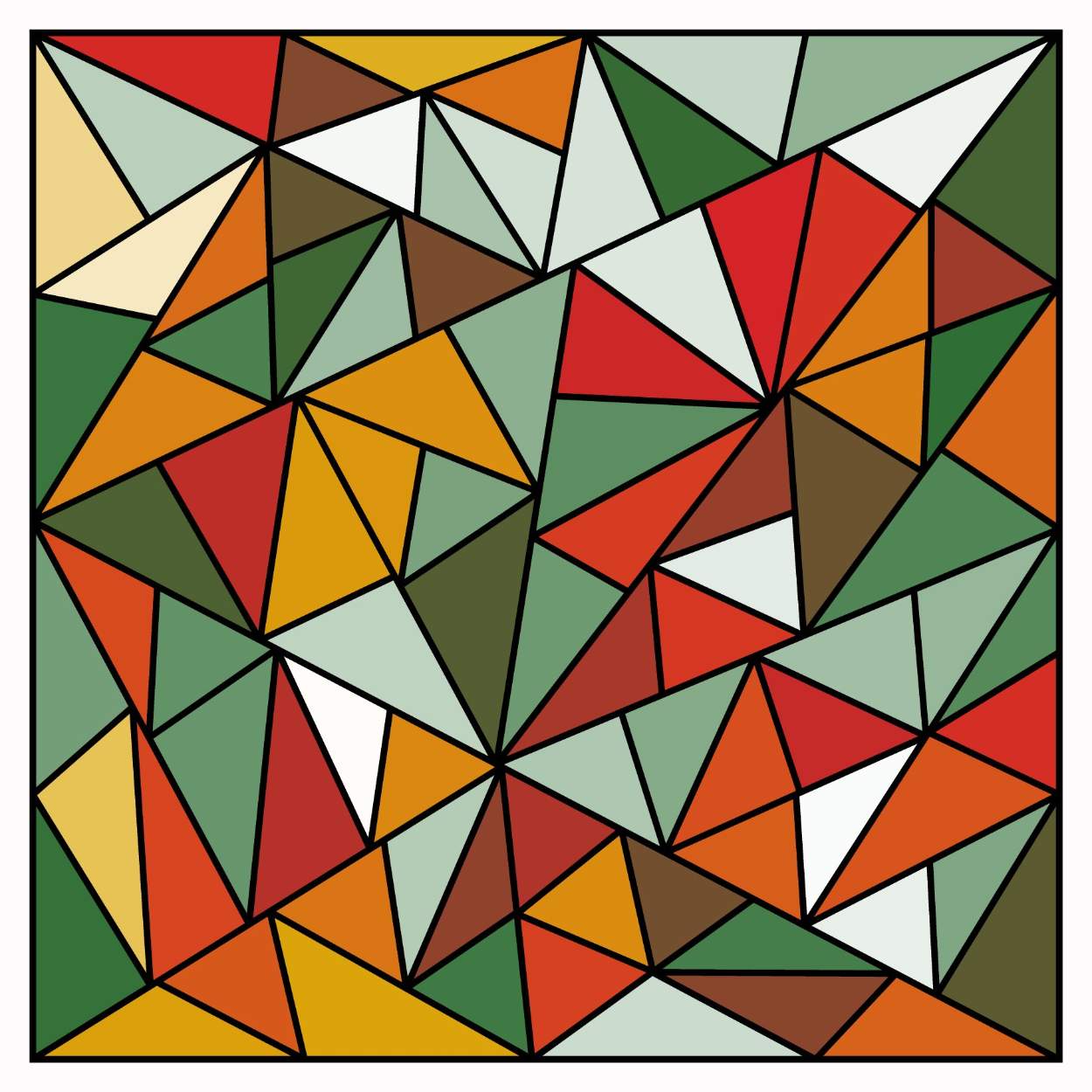 Solve 90 Triangles jigsaw puzzle online with 100 pieces