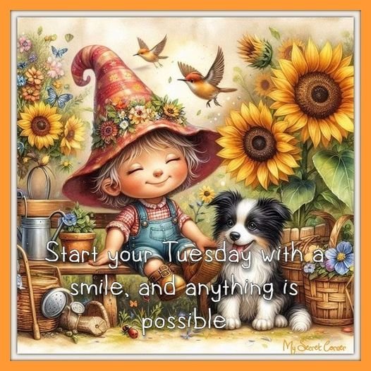 Solve Start your Tuesday with a smile..... jigsaw puzzle online with 64 ...