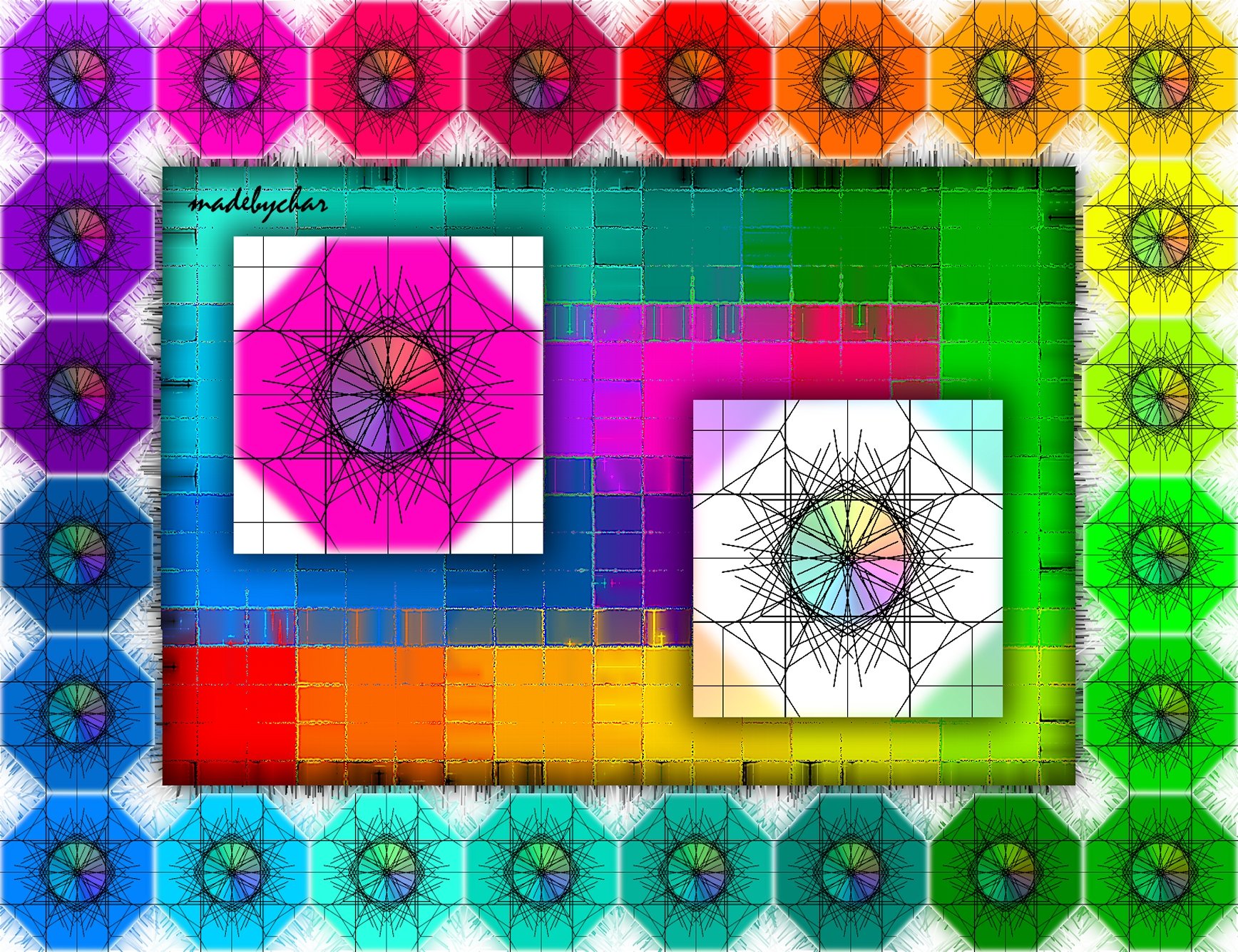 Solve Fuzzy Hexagons... jigsaw puzzle online with 192 pieces
