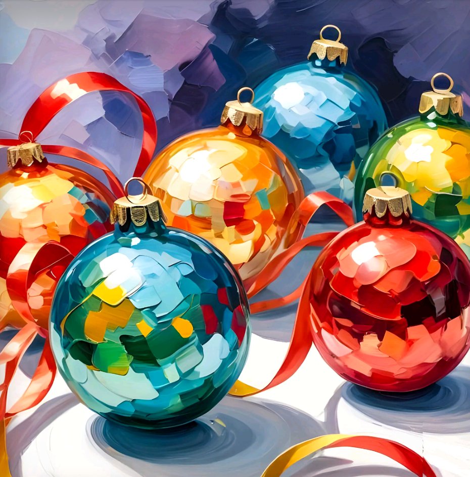 Solve Reflective Ornaments jigsaw puzzle online with 144 pieces
