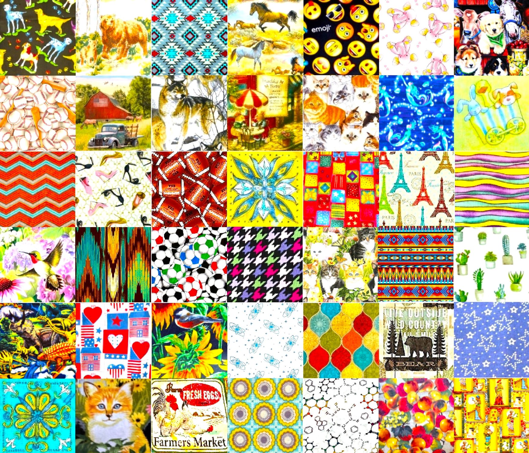 Solve PATCHWORK DAVID TEXTILES 9 jigsaw puzzle online with 378 pieces