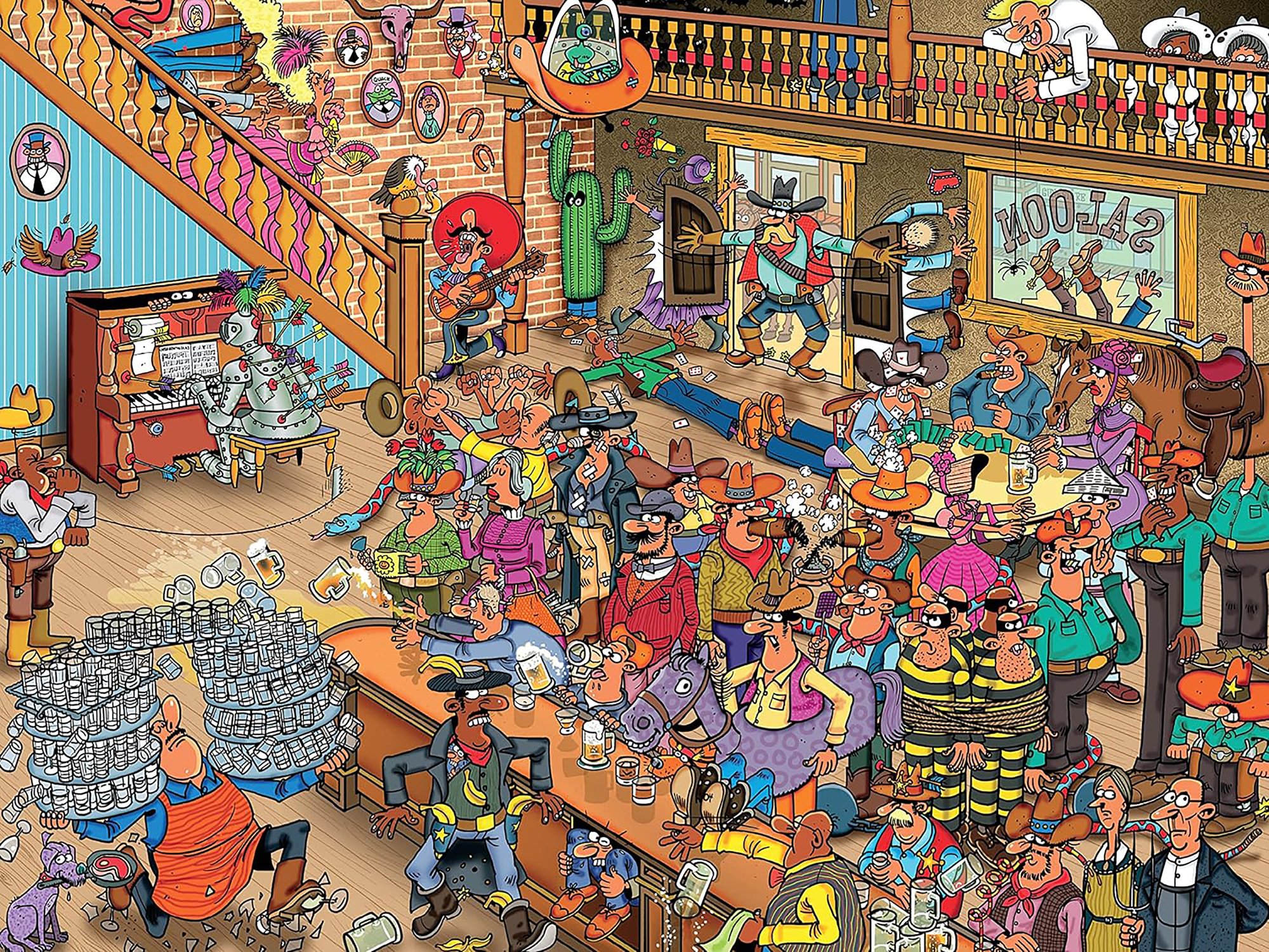 Solve Saloon Scene jigsaw puzzle online with 352 pieces