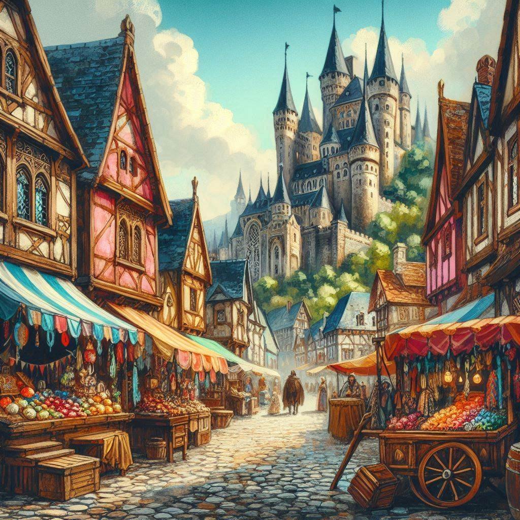 Solve Medieval street (resize 9 to 306 pieces) jigsaw puzzle online ...