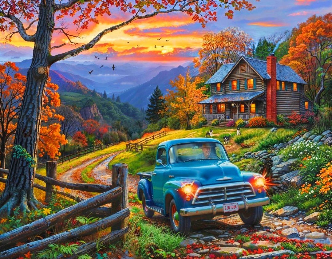Solve Chris Bigelow Art jigsaw puzzle online with 63 pieces