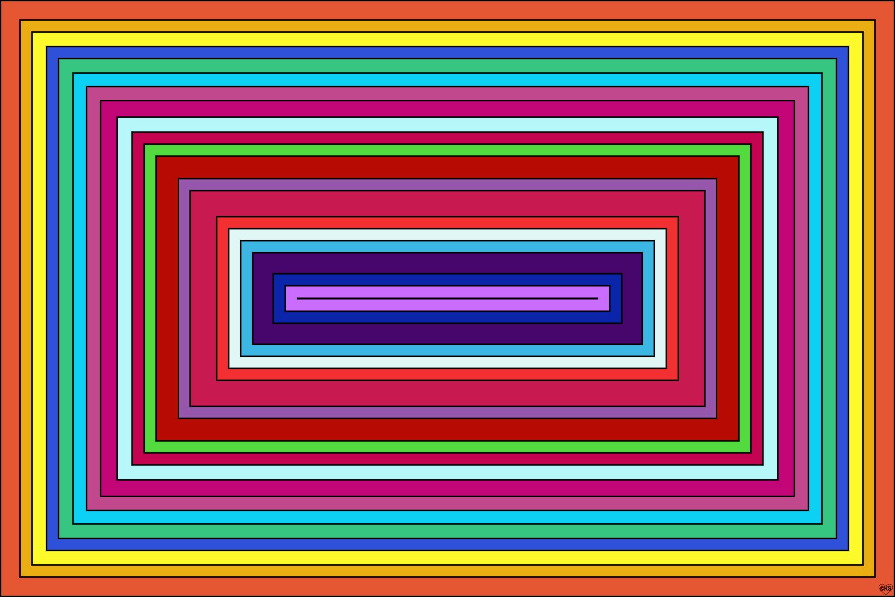 Solve Concentric Rectangles!! ~ H jigsaw puzzle online with 600 pieces