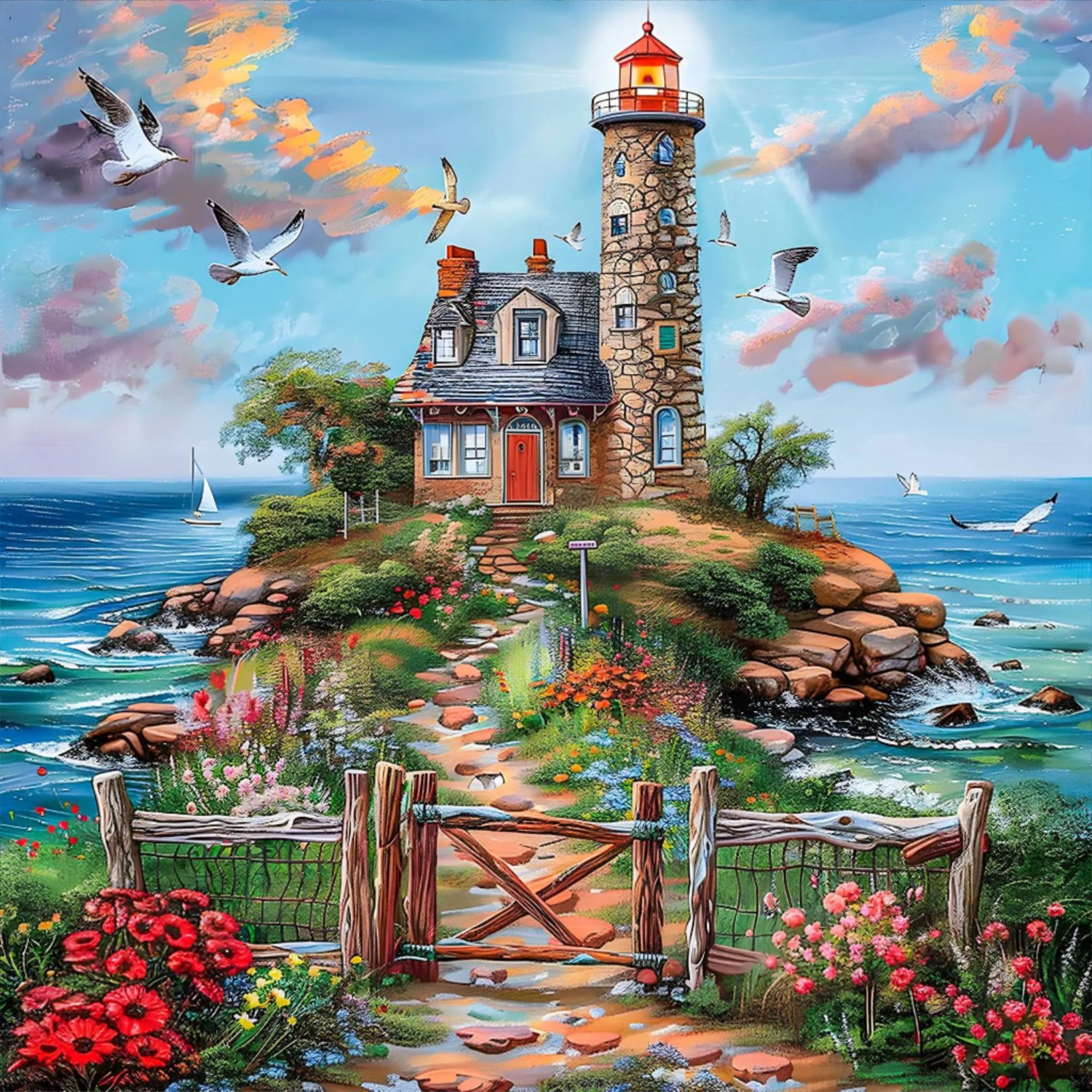 Jigsaw Puzzle | 81 pieces | Lighthouse | Jigidi