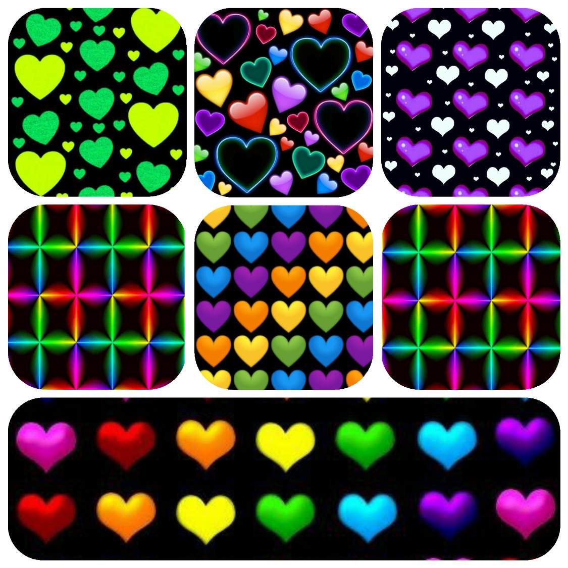 Solve A COLLECTION OF HEARTS jigsaw puzzle online with 81 pieces
