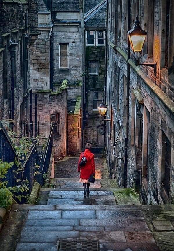 Solve Back alley of Edinburgh jigsaw puzzle online with 88 pieces