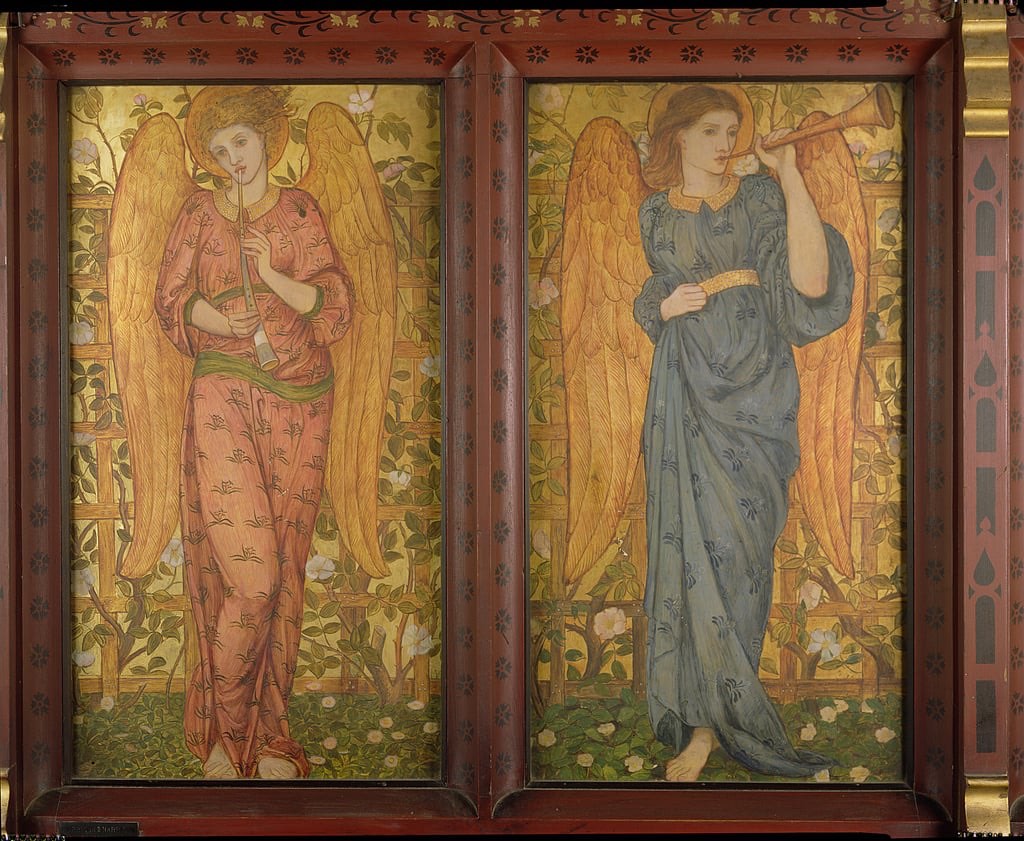 Solve John Roddam Spencer Stanhope - Angels with an oboe and a trumpet ...
