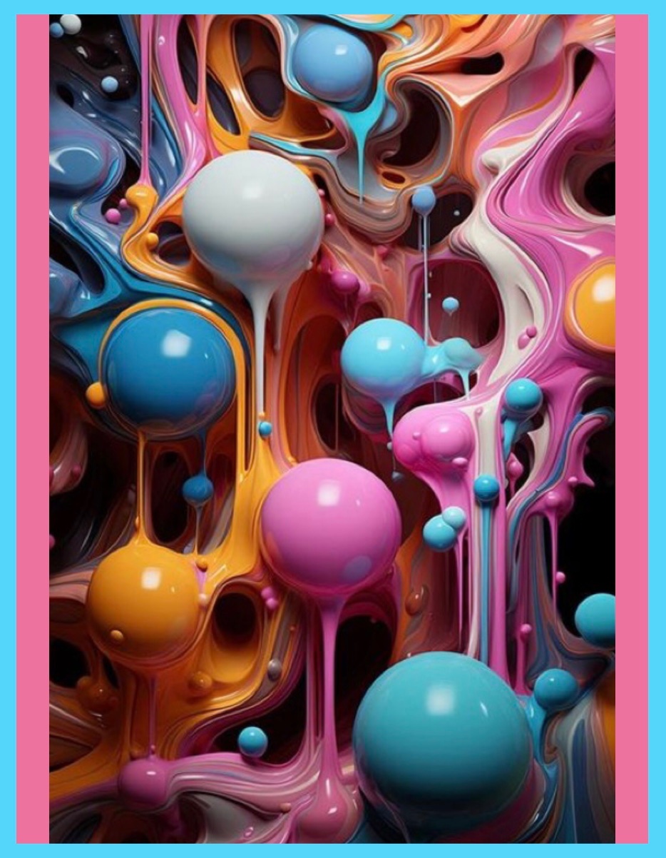 Solve Leaking Blobs jigsaw puzzle online with 192 pieces