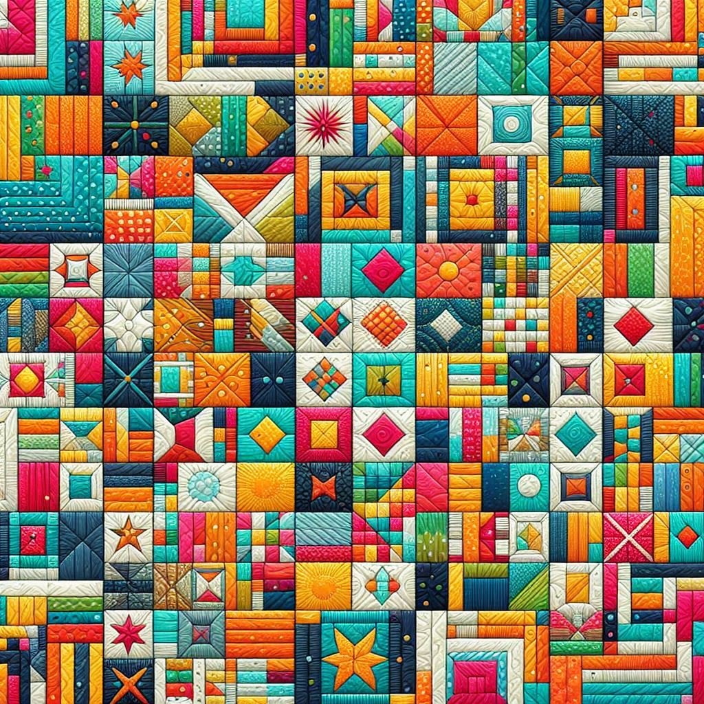 Solve QUILTED 3 jigsaw puzzle online with 225 pieces