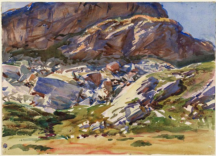 Puzzle | 88 pièces | John Singer Sargent - Simplon. Cliffs | Jigidi