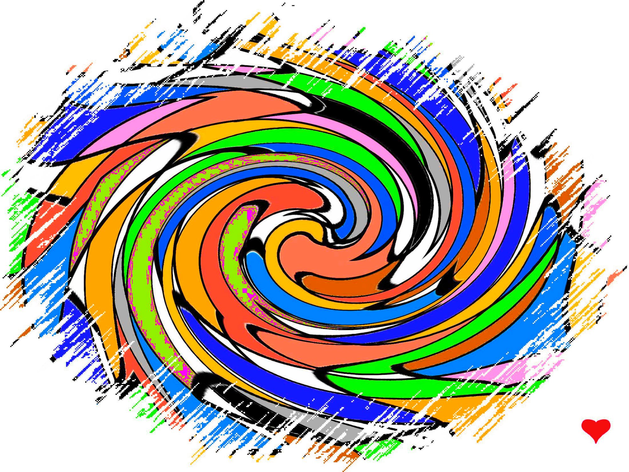Solve Colorful Swirl - Supersized jigsaw puzzle online with 432 pieces