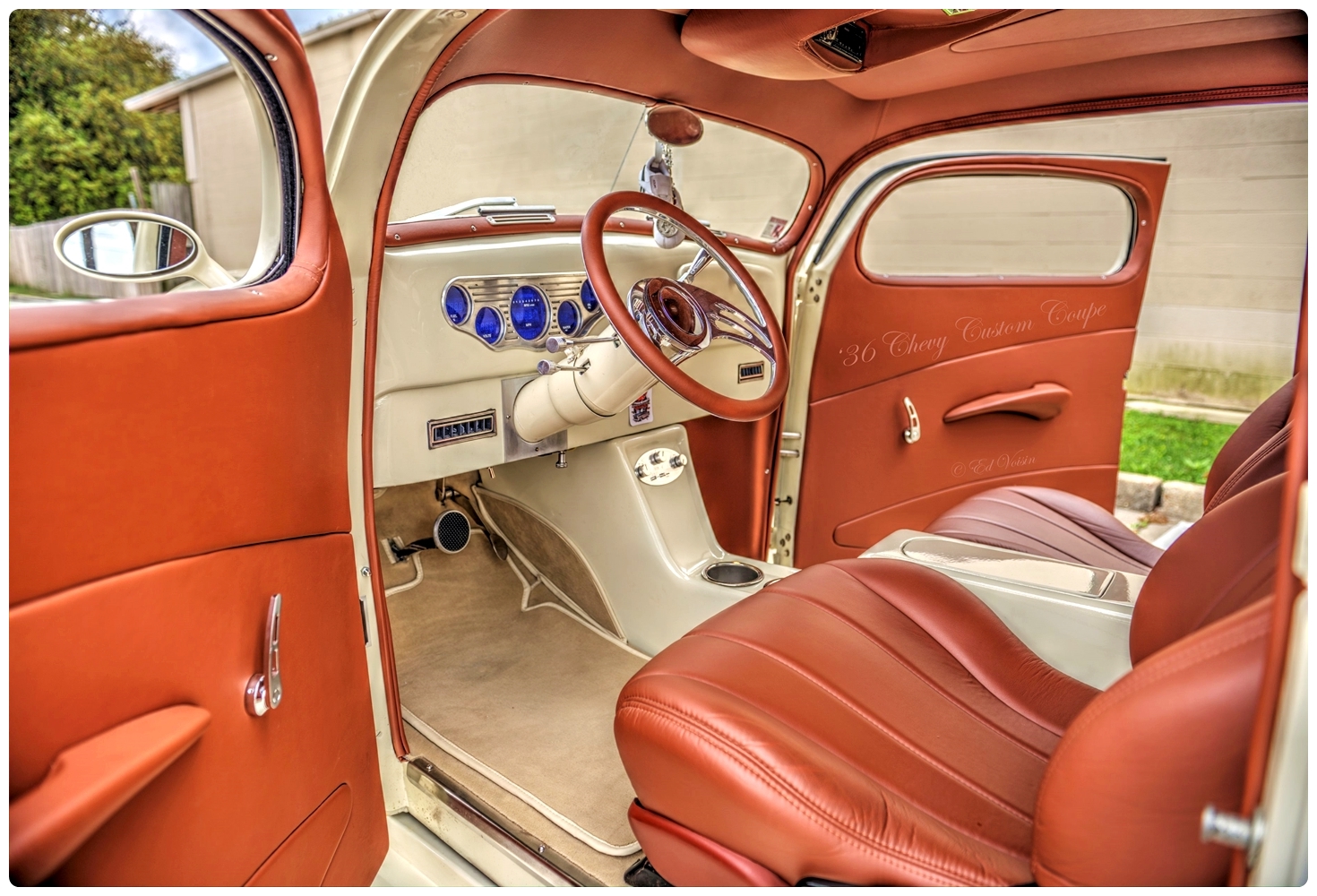 Jigsaw Puzzle | 294 pieces | 1936 Chevy Custom Coupe Interior with AC ...