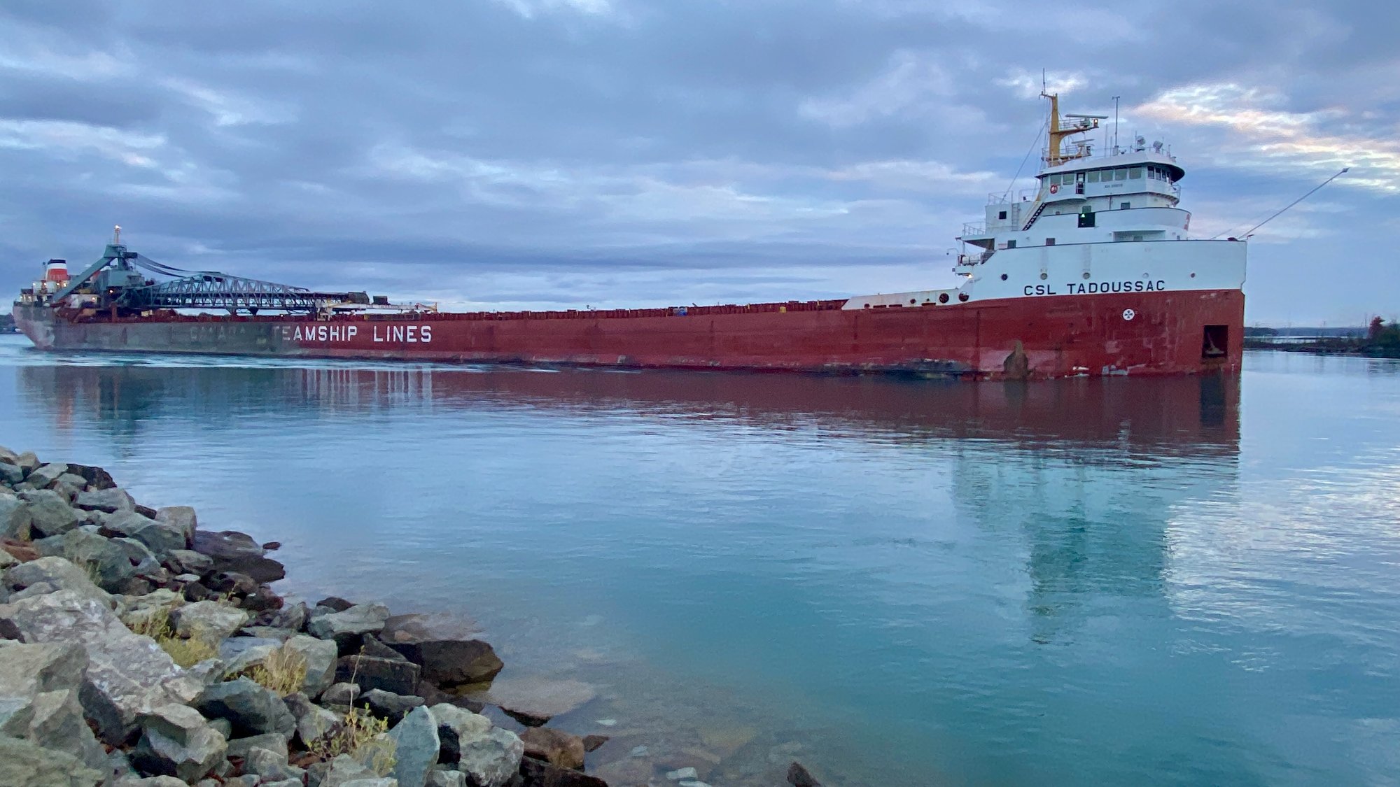 Solve CSL Tadoussac, Soo Locks 10-11-23 jigsaw puzzle online with 84 pieces