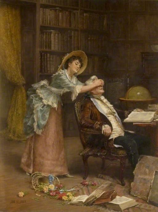 Solve Interrupted studies jigsaw puzzle online with 99 pieces