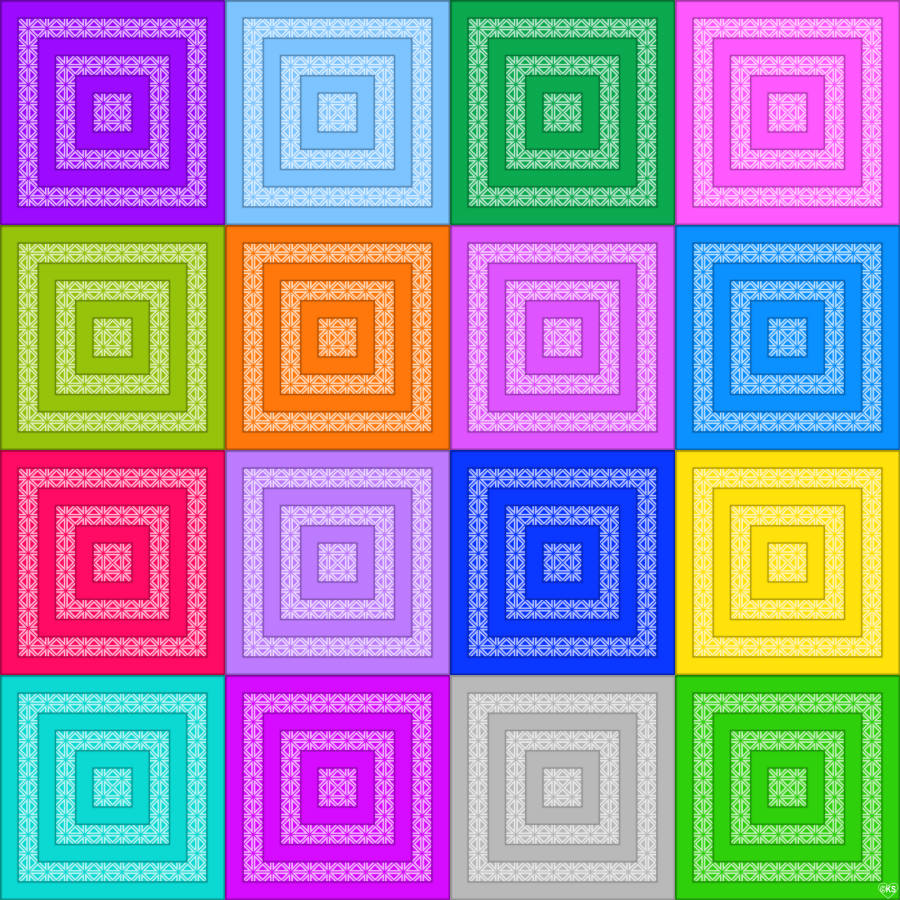 Solve Concentric Patterns!! ~ M jigsaw puzzle online with 64 pieces