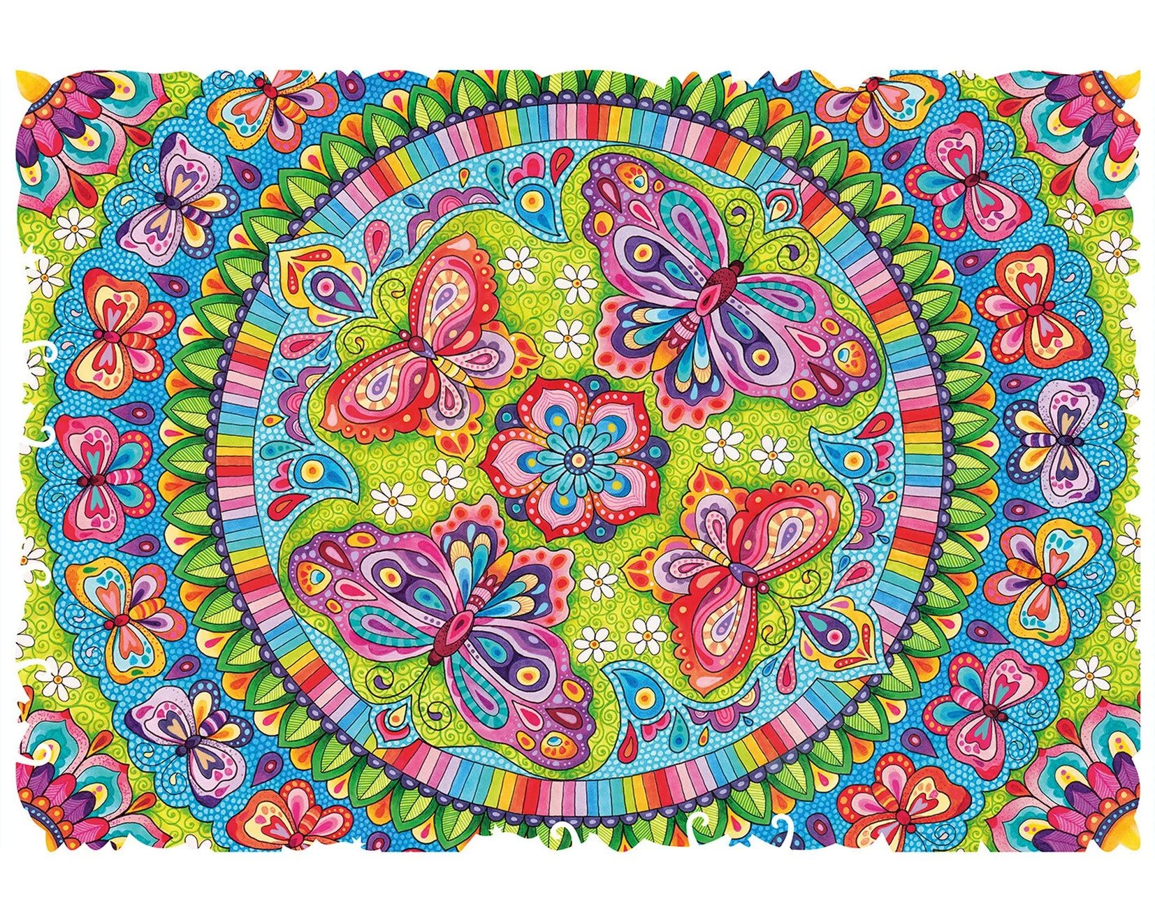 Solve Butterfly Garden jigsaw puzzle online with 300 pieces