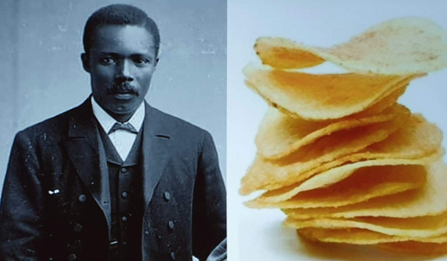 Solve POTATO CHIPS INVENTOR jigsaw puzzle online with 28 pieces