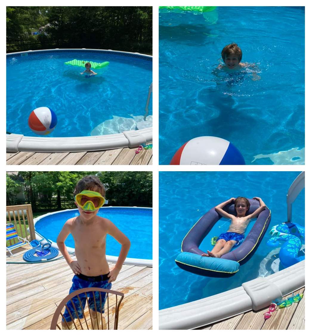 Solve Joey Loves To Swim!! jigsaw puzzle online with 36 pieces