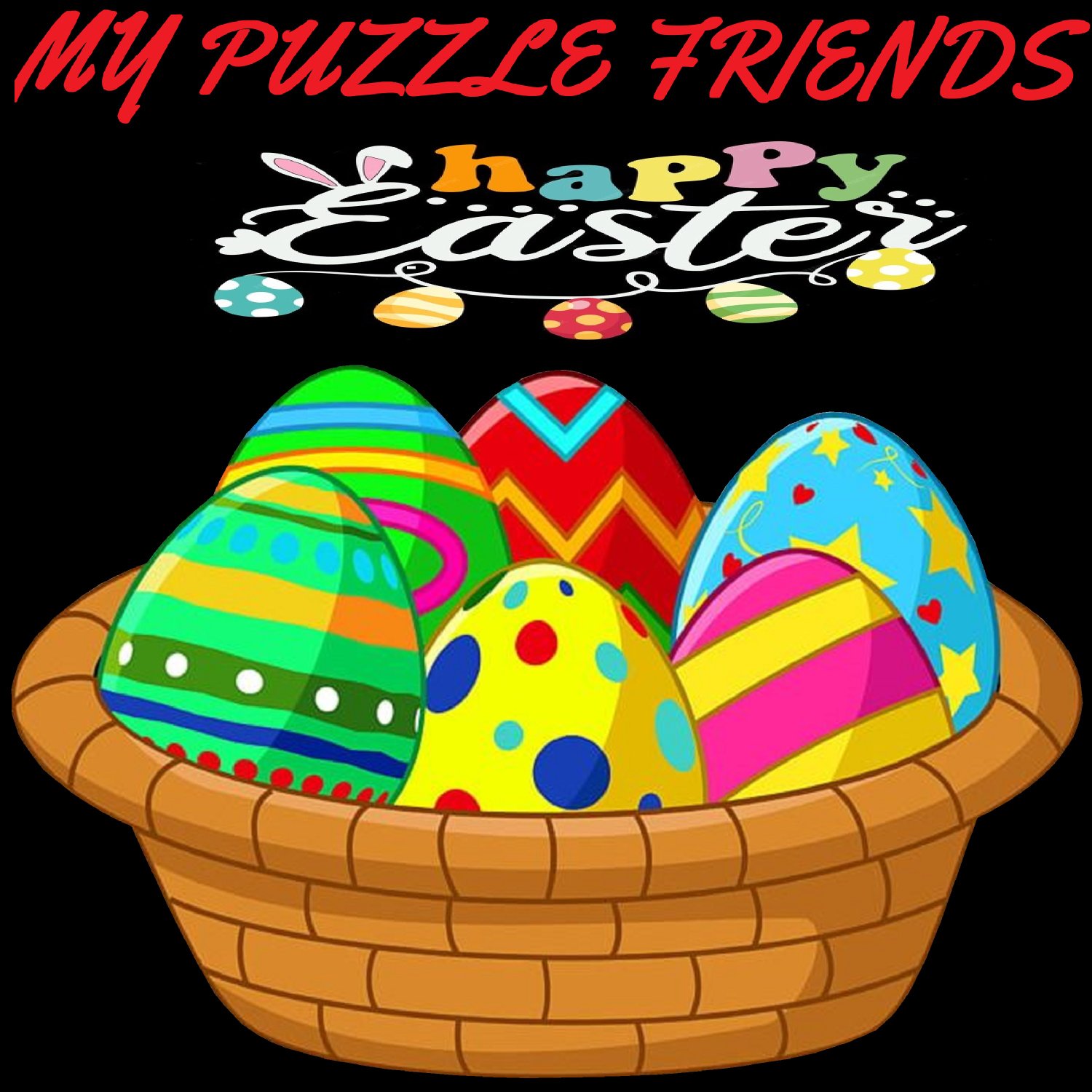 Solve Happy Easter jigsaw puzzle online with 121 pieces
