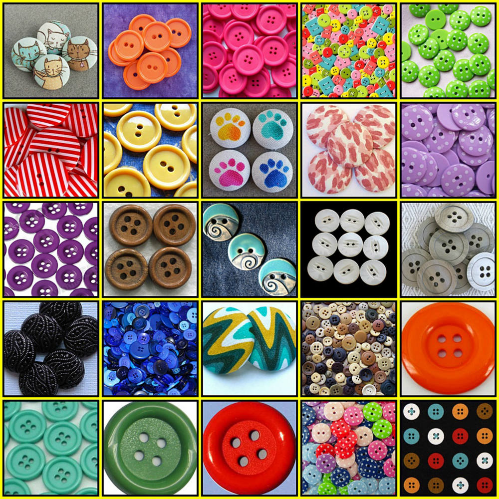 Solve buttons jigsaw puzzle online with 100 pieces