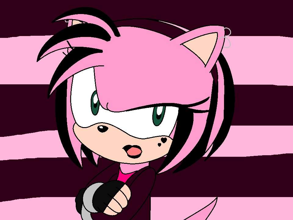 Solve Emo Amy Rose jigsaw puzzle online with 35 pieces