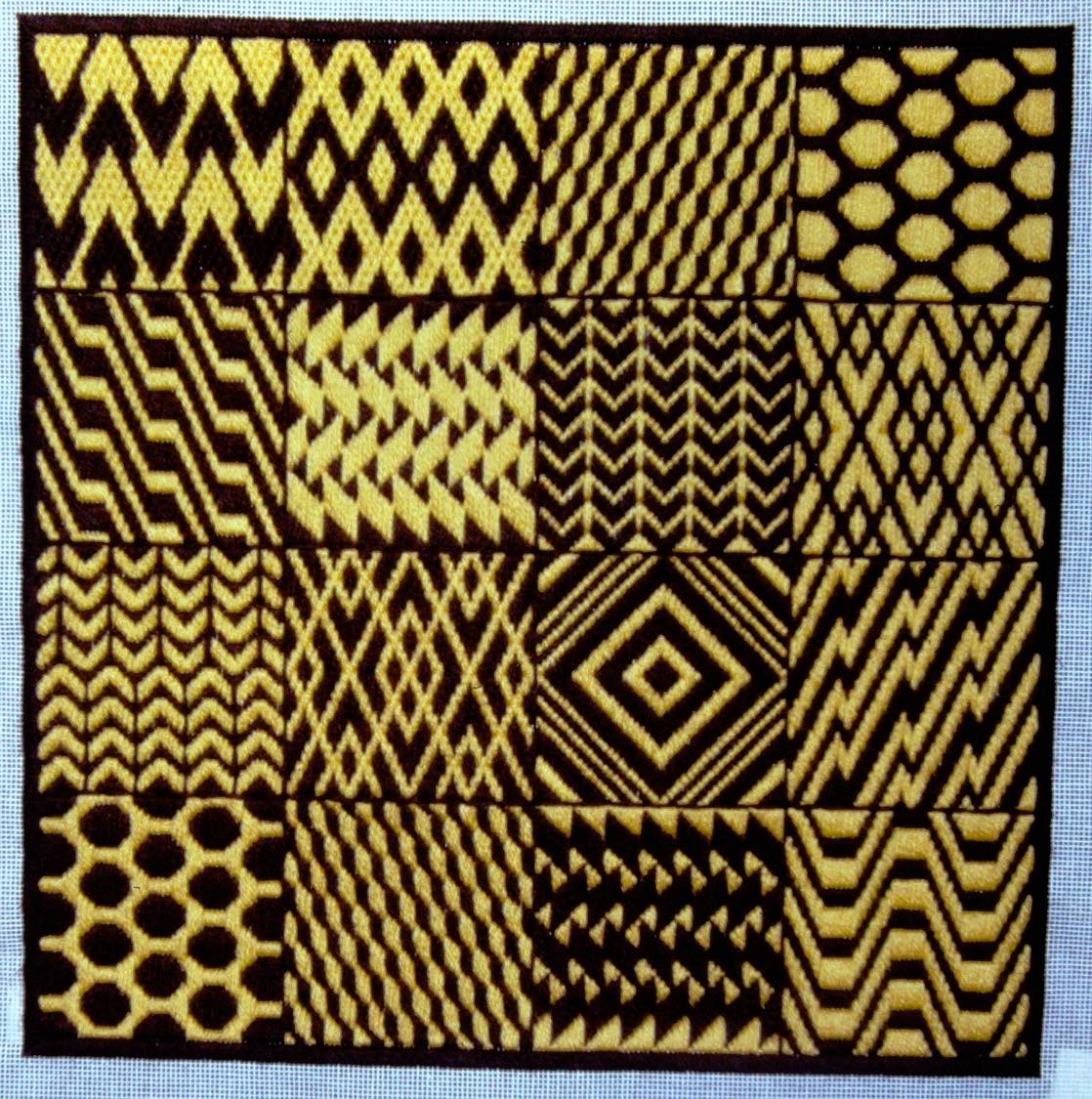 Solve bargello sampler jigsaw puzzle online with 81 pieces