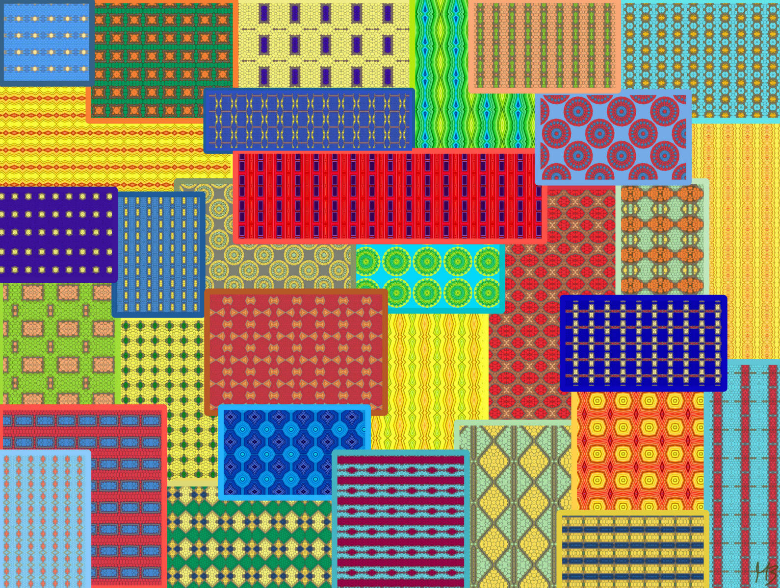 Solve 190916 Pattern Mix jigsaw puzzle online with 540 pieces