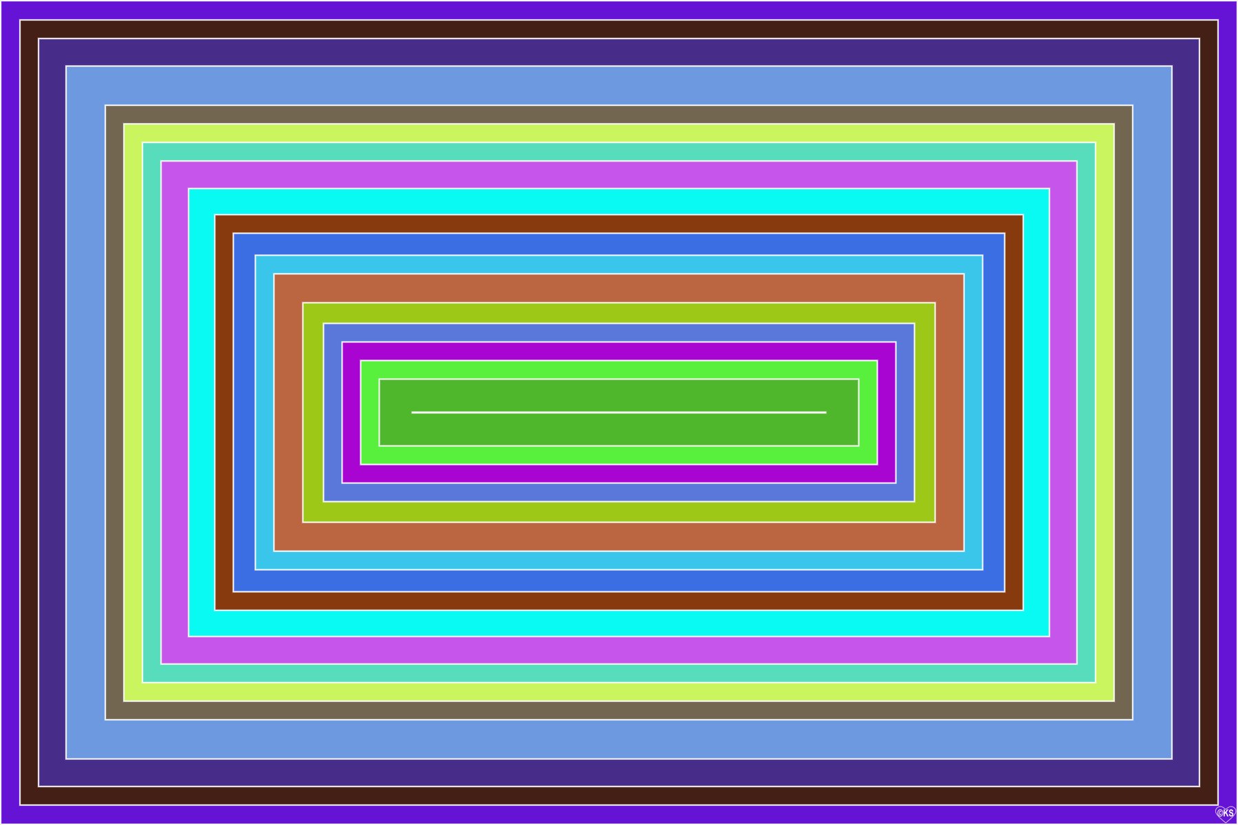 Solve Concentric Rectangles!! ~ M jigsaw puzzle online with 96 pieces