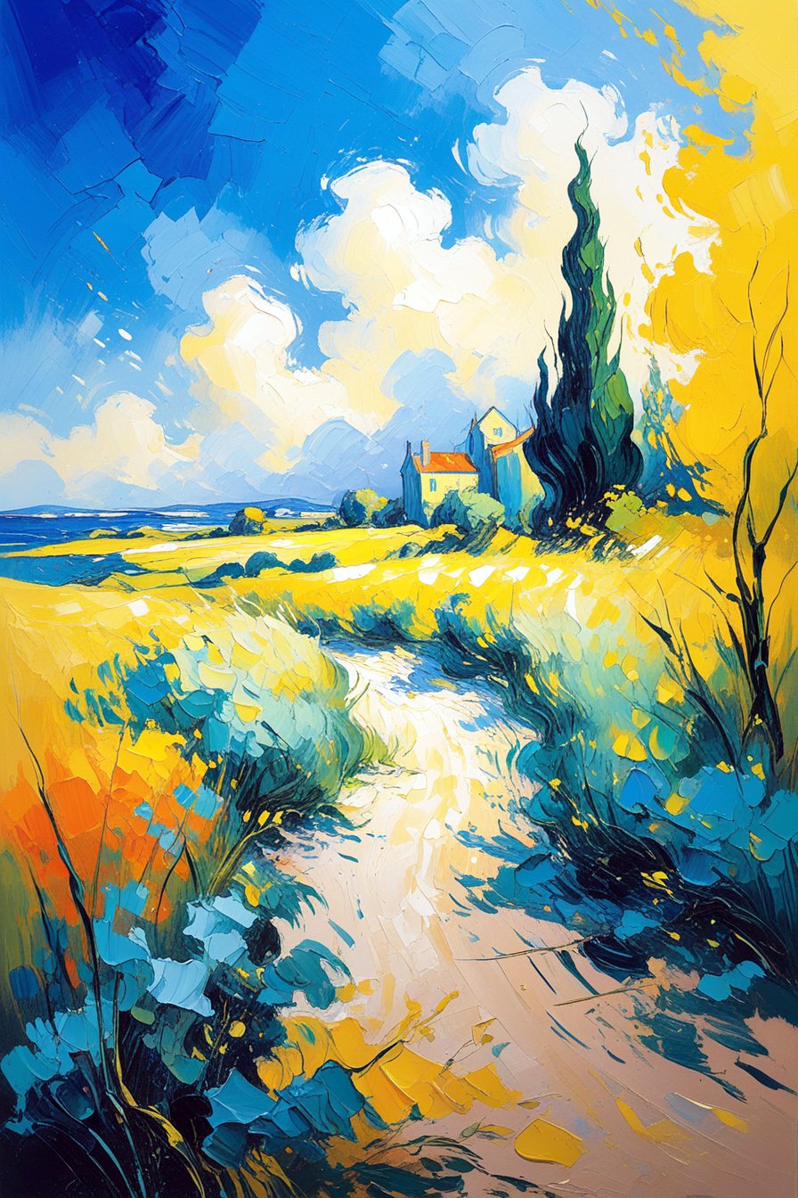 Solve A vibrant and expressive gouache painting (2) jigsaw puzzle ...