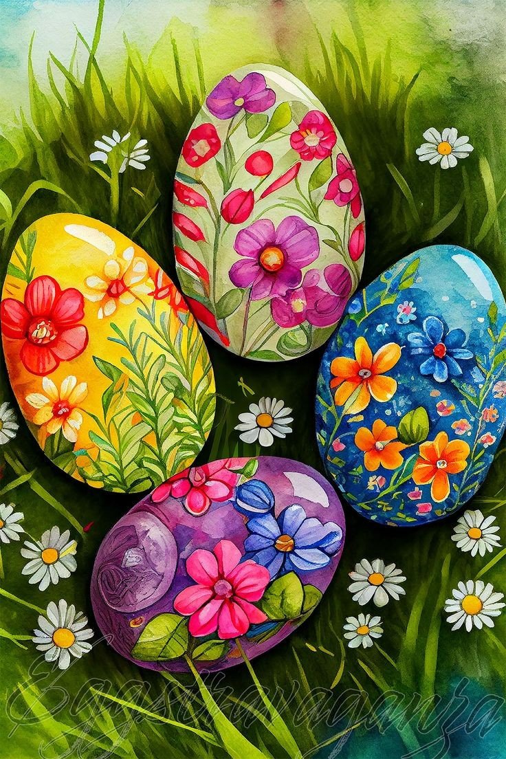 Solve Gorgeous Easter Eggs jigsaw puzzle online with 77 pieces