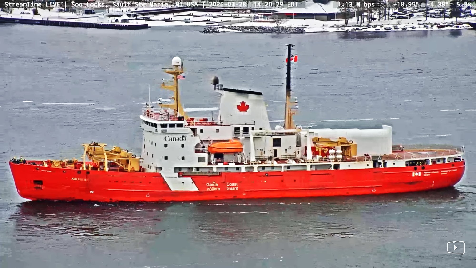 Solve CCGS Amundsen at the Soo Locks 03/28/2025 jigsaw puzzle online ...
