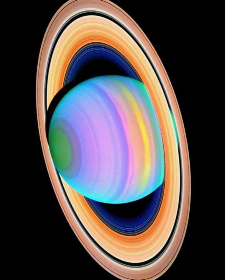 Solve Beautifully Real Image of Saturn, in infrared. tenkuu-otoshi ...