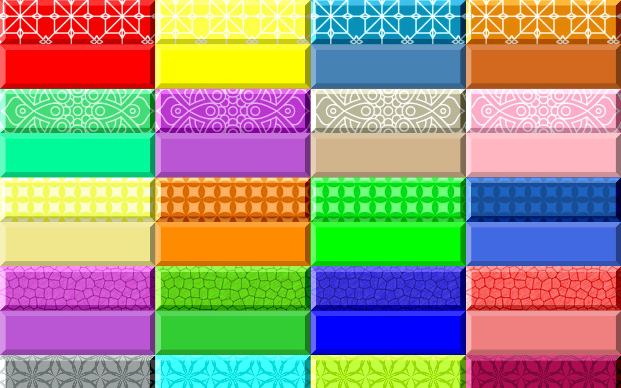 Solve Pattern Mix jigsaw puzzle online with 600 pieces