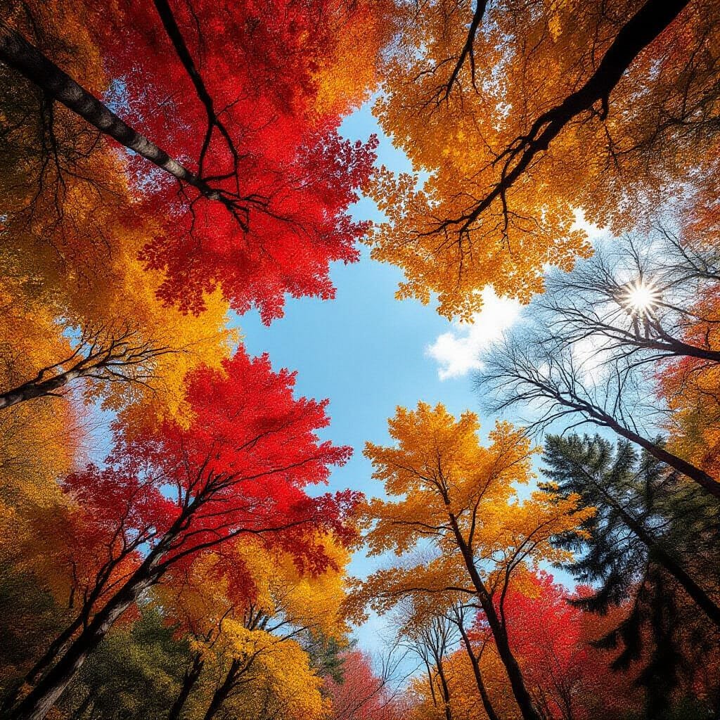 Jigsaw Puzzle | 49 pieces | Fall Trees | Jigidi