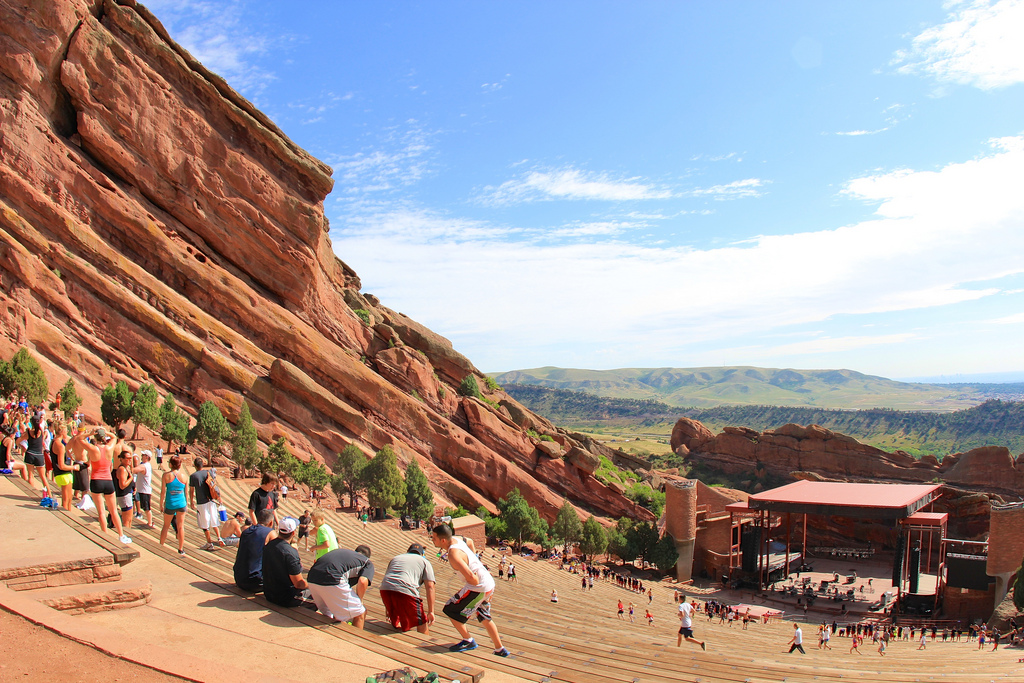 Solve Daytime pic of Red Rocks Amphitheatre jigsaw puzzle online with ...
