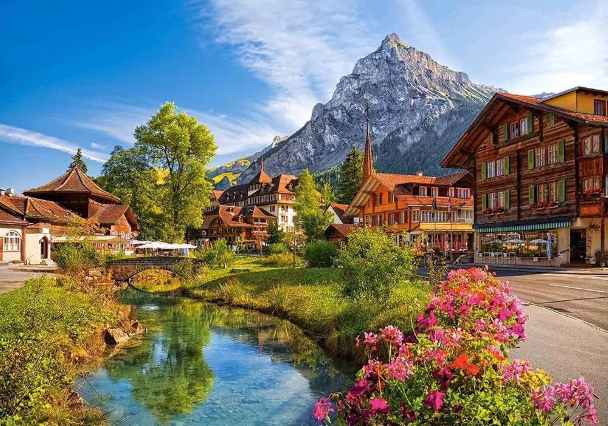 Solve Kandersteg, Switzerland jigsaw puzzle online with 88 pieces